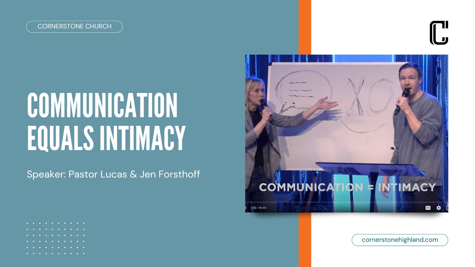 Communication Equals Intimacy - Bethany Chapel